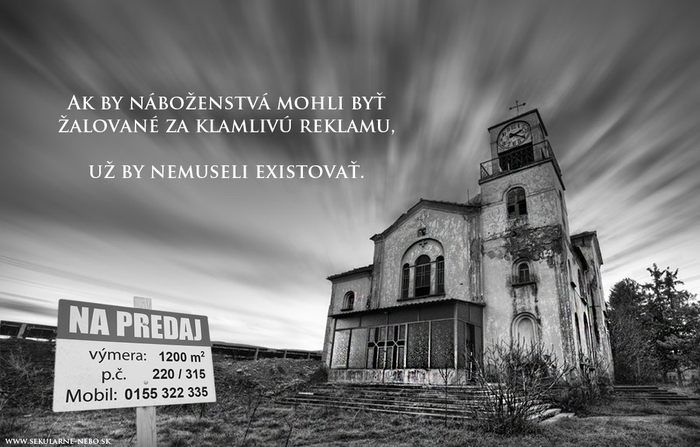 Klamlivá reklama. :: Sekularne-nebo